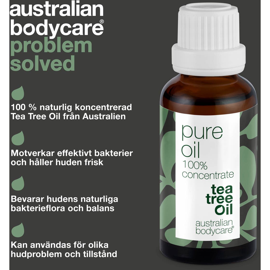 Australian Bodycare Pure Oil 100% Concentrated Tea Tree Oil 30 ml ...