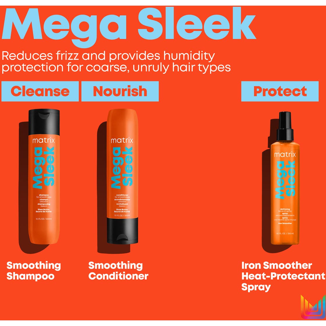 Matrix Mega Sleek Shampoo 300 ml | NordicFeel