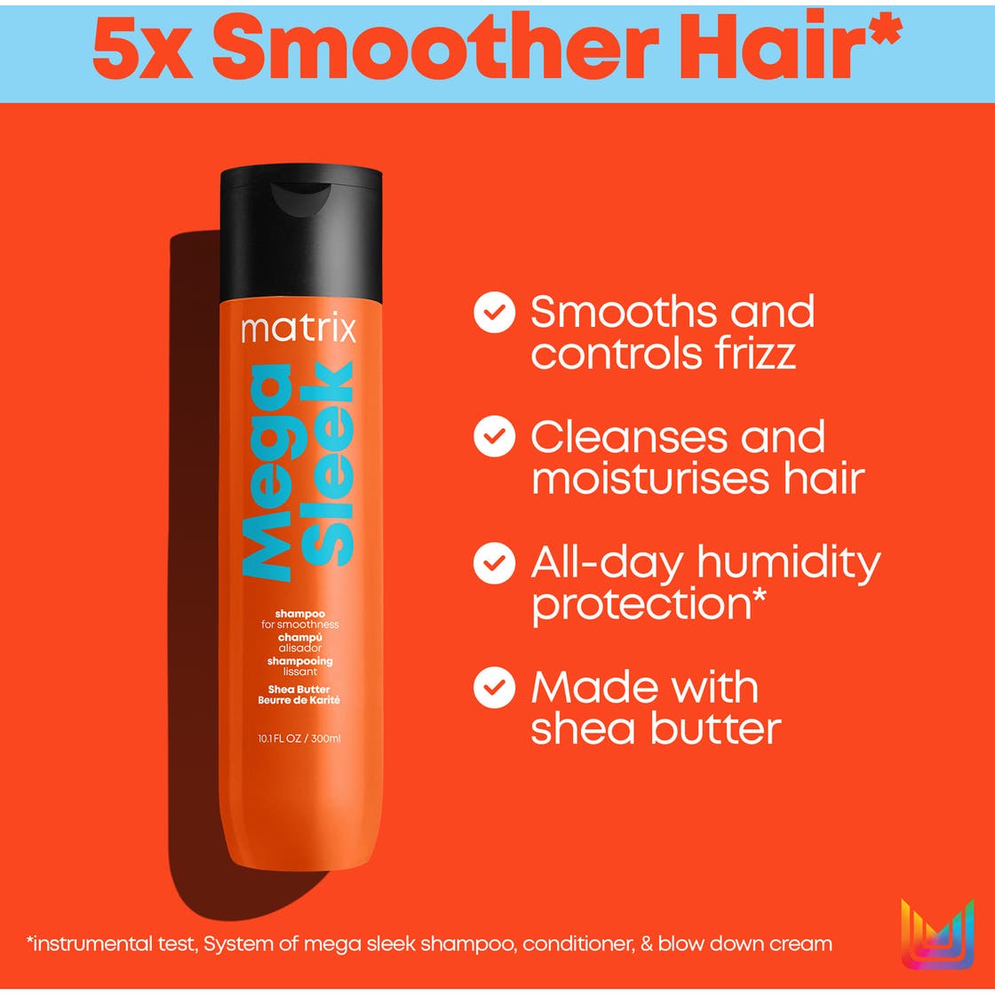 Matrix Mega Sleek Shampoo 300 ml | NordicFeel