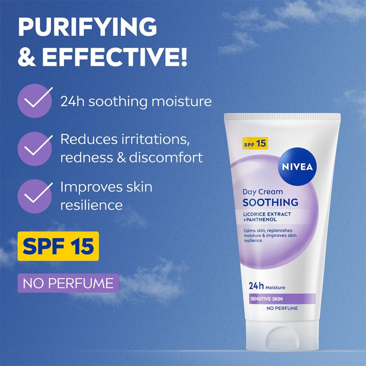 NIVEA Soothing Day Cream SPF15 50 ml | NordicFeel